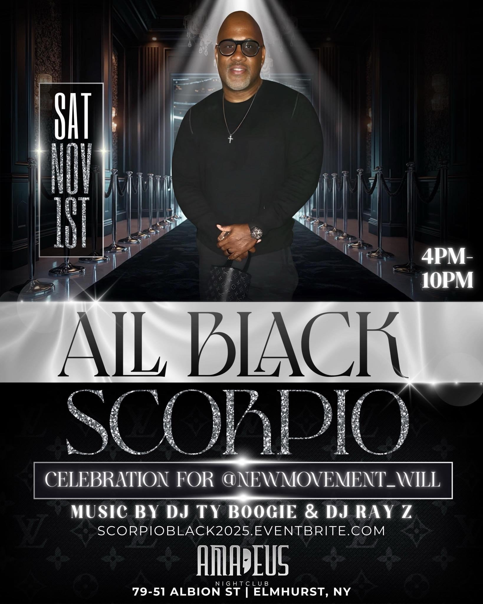 Saturday November 1st 2025 : All black scorpio day party affair at ...